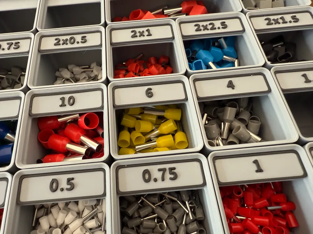 Snap-Fit Labels for Gridfinity Bins by JuicyMango MakerWorld: Download ...