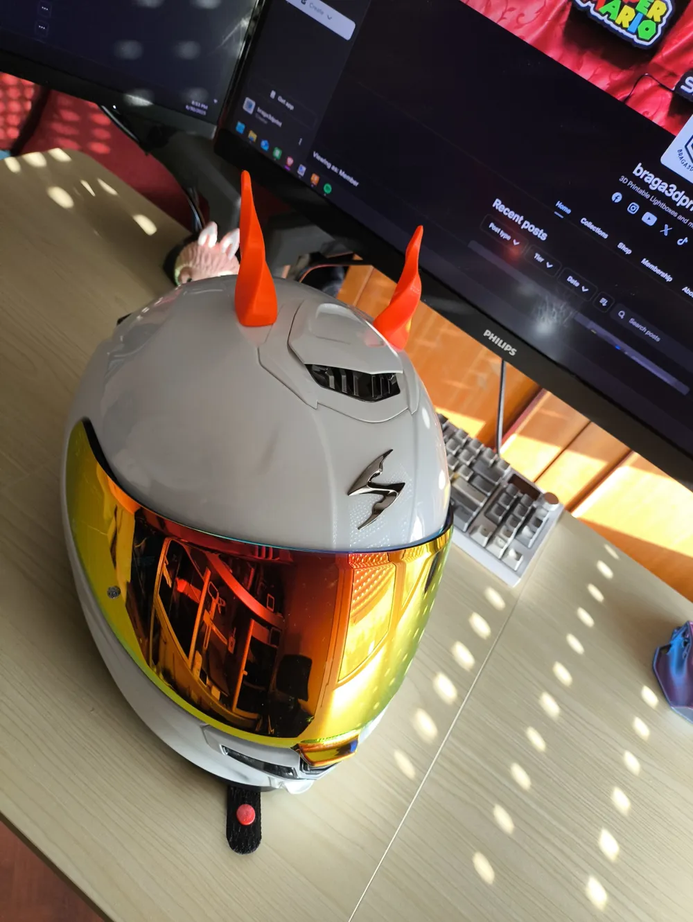 Geometric Spiral Helmet Horns Attachment by braga3dprint MakerWorld ...