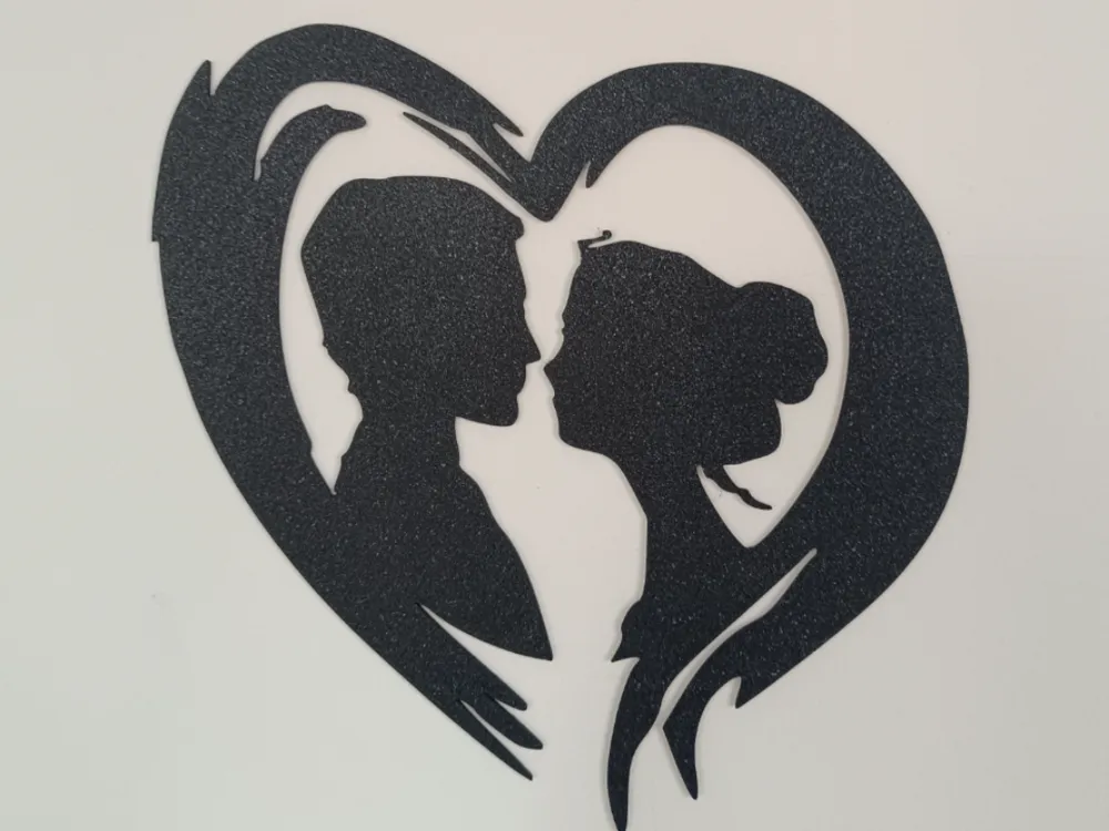 Wall art 2D couple Valentine's Day by Pyciu - MakerWorld