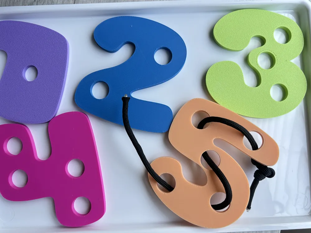 Threading Numbers 1-9 - Free 3D Print Model - MakerWorld