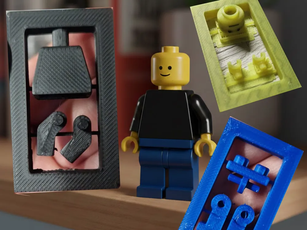 L3go brickman kit card, building block figure - Free 3D Print Model ...
