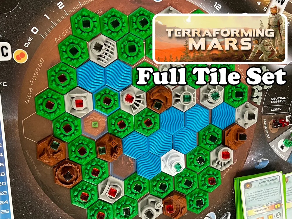 Terraforming Mars Komplettes 3D-Kachelsatz von XmonikerX - MakerWorld