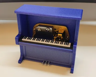 Piano Music Box - Back panel for 30 notes - Free 3D Print Model ...