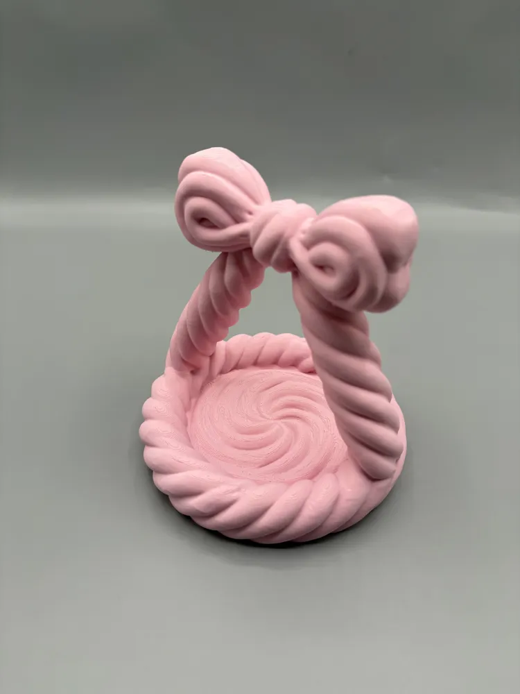 Coquette Bow Jewelry Tray - Twisted Rope Catchall - Free 3D Print Model ...