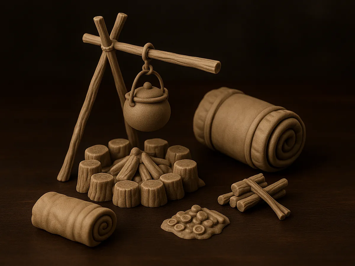 Campfire Cluster – Fantasy Prop Collection - Free 3D Print Model ...