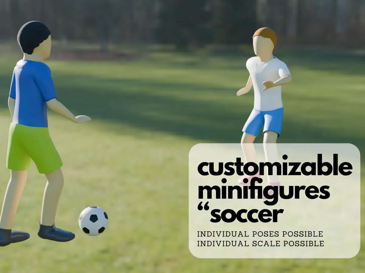 H0 Scale Minifigures "Soccer" by Max MakerWorld: Download Free 3D Models
