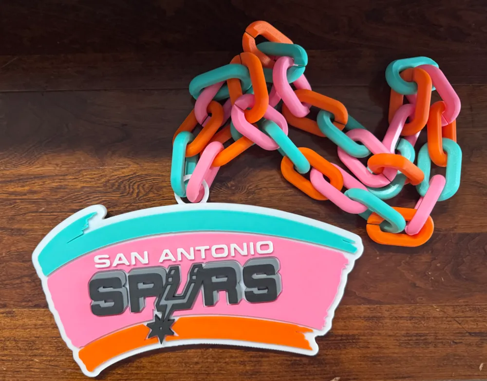 San Antonio Spurs Fiesta Logo by m.cody.sims - MakerWorld