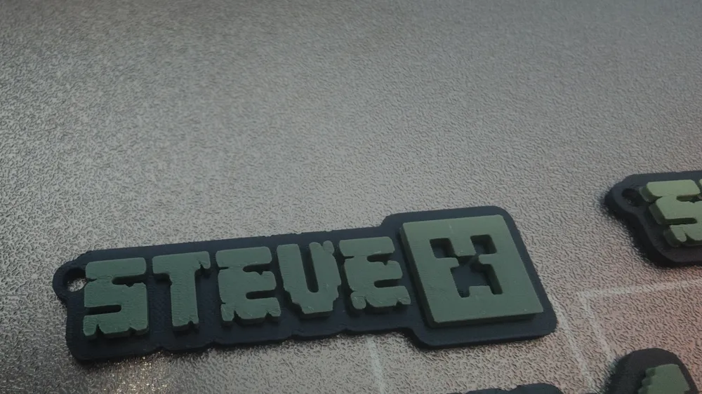 Custom Minecraft Name Keychain With Icons - Free 3D Print Model ...