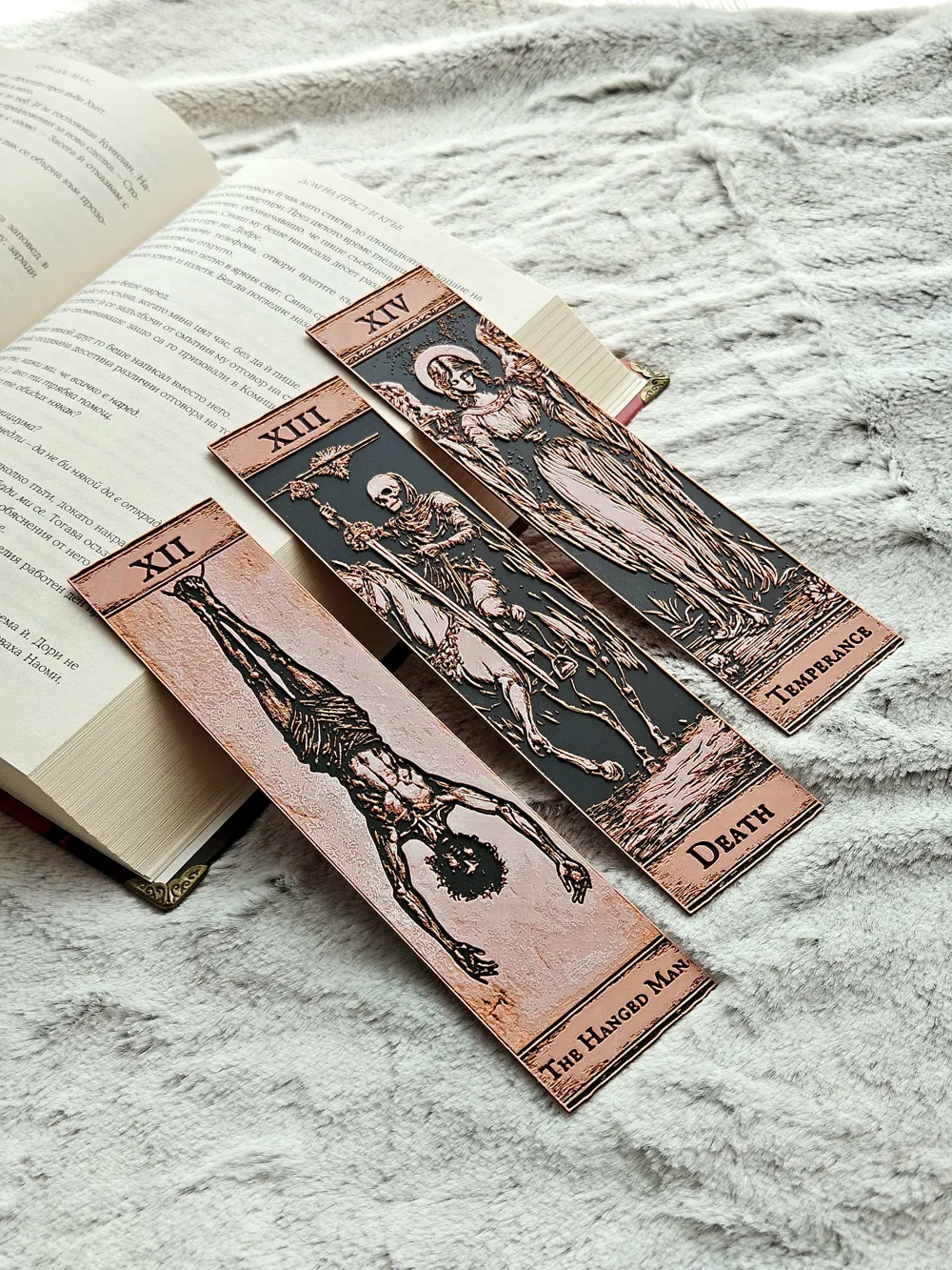 Tarot Bookmarks - (Set 5 Major Arcana) - Free 3D Print Model - MakerWorld