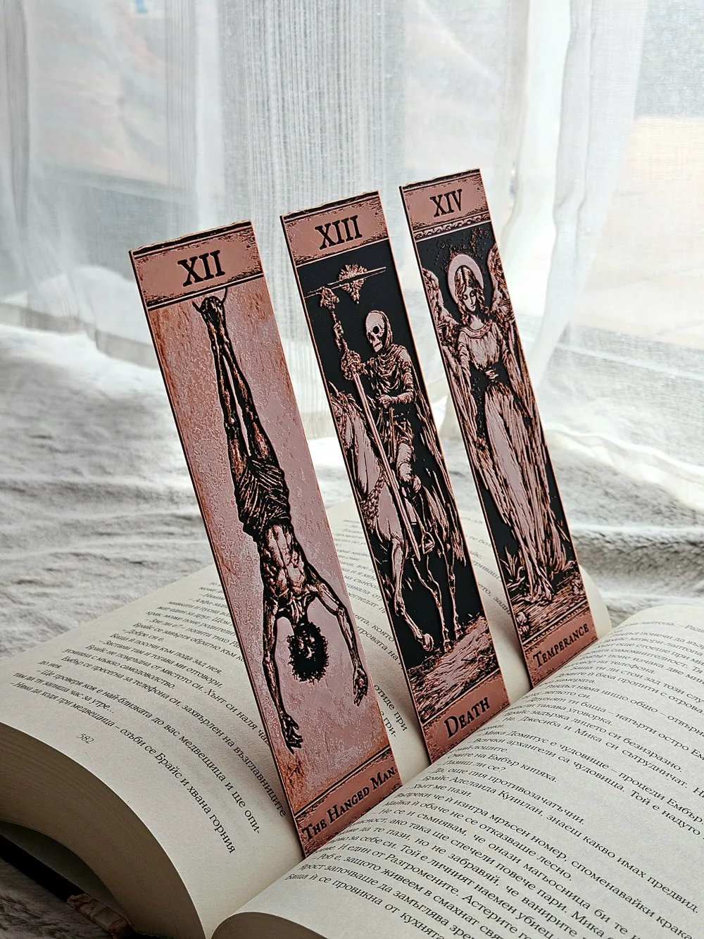 Tarot Bookmarks - (Set 5 Major Arcana) - Free 3D Print Model - MakerWorld