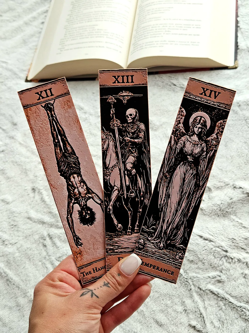 Tarot Bookmarks - (Set 5 Major Arcana) - Free 3D Print Model - MakerWorld