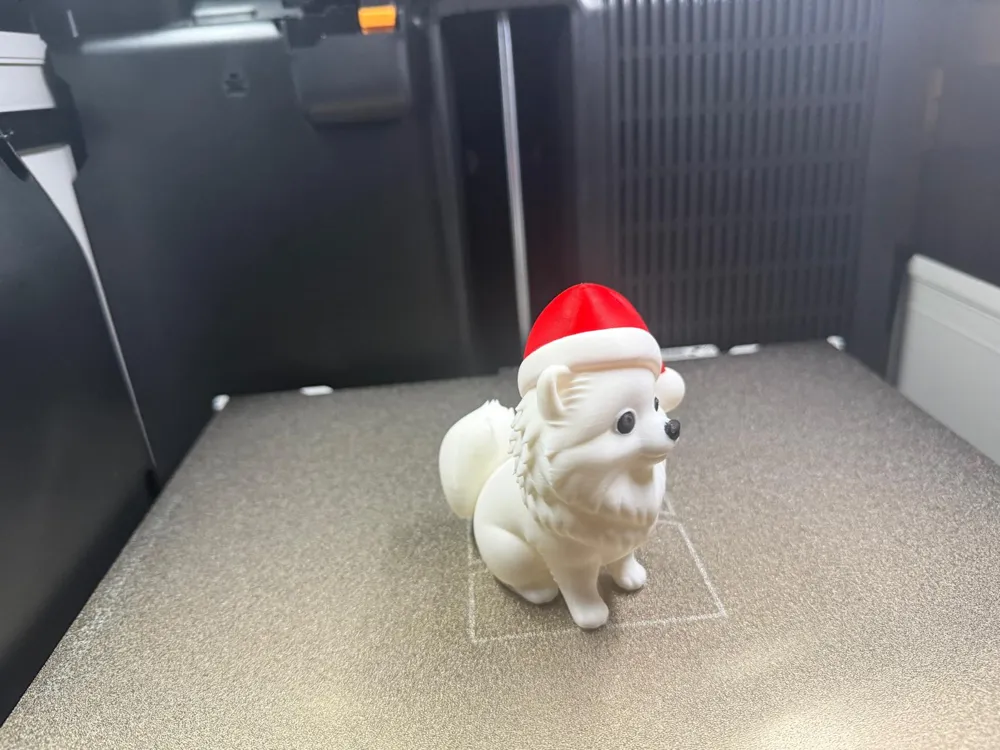 Cute Christmas Dog - Christmas Hat by Dunki MakerWorld: Download Free ...