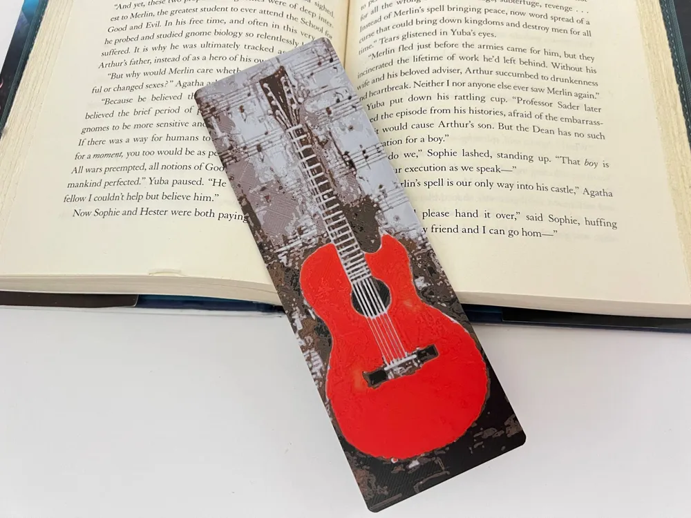 Guitar - Bookmark by 3djd MakerWorld: Download Free 3D Models
