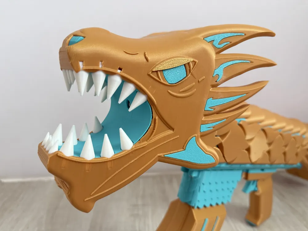 Dragonborn - water gun by Dezist9 MakerWorld: Download Free 3D Models