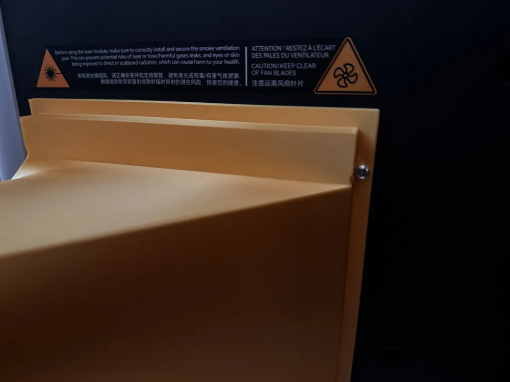 H2S / H2D Printer Specific 100mm/80mm Rear Exhaust Port (Tool-Free ...
