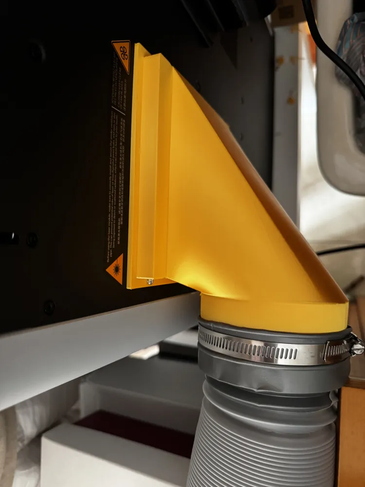 H2S / H2D Printer Specific 100mm/80mm Rear Exhaust Port (Tool-Free ...