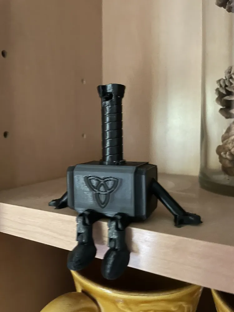 Mjolnir Thor Hammer Buddy by Penguino MakerWorld: Download Free 3D Models