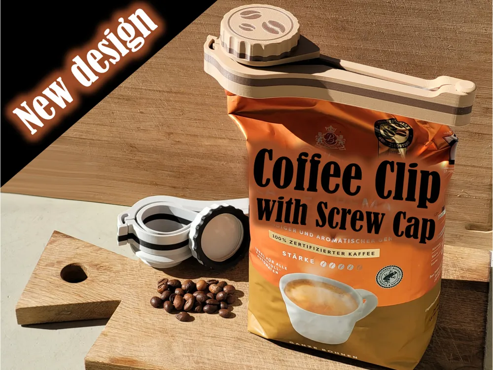 Clipe de Café com Tampa de Rosca - Modelo gratuito para impressão 3D ...