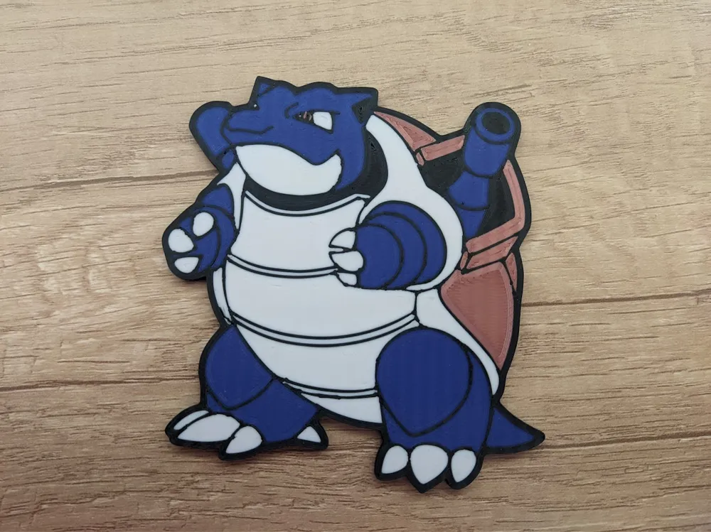 Blastoise Wall Art by Sitsero MakerWorld: Download Free 3D Models