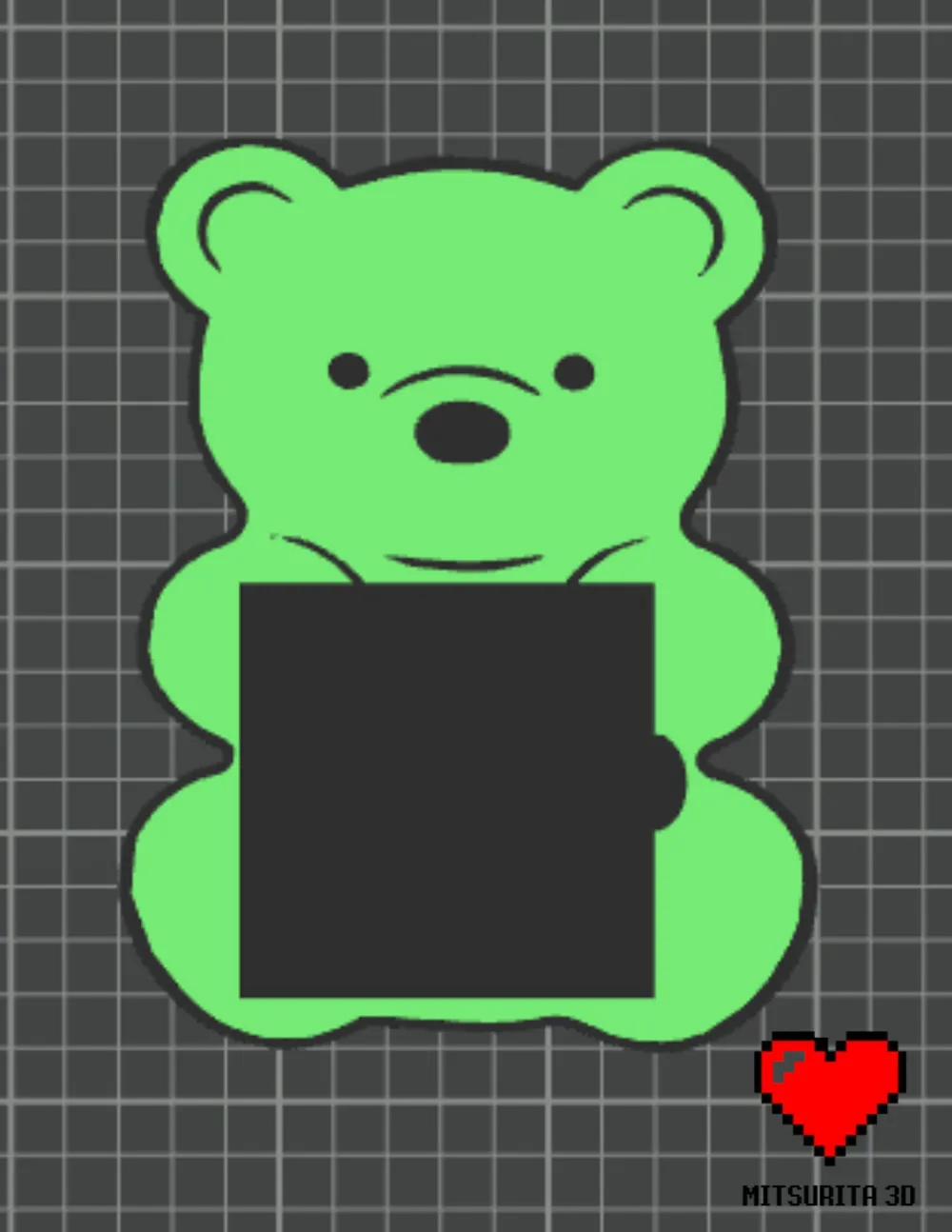 Gummy Bear Sticky Note Holder by Mitsurita MakerWorld: Download Free 3D ...