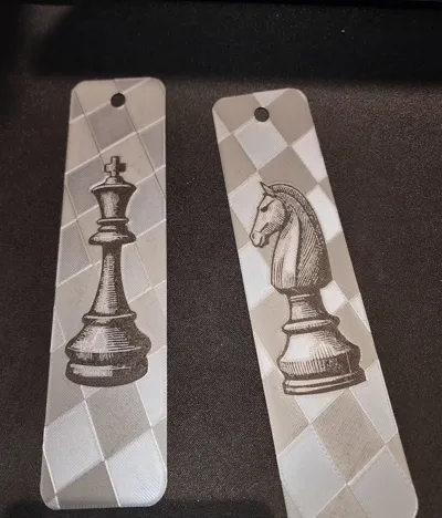 Chess Bookmarks (HueForge) by extrakaese - MakerWorld
