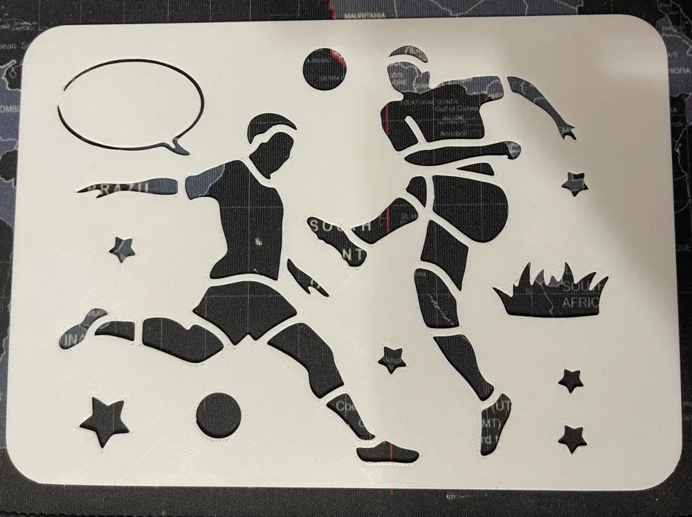 5x Soccer - Template Stencil for draw and painting by ideat0m - MakerWorld