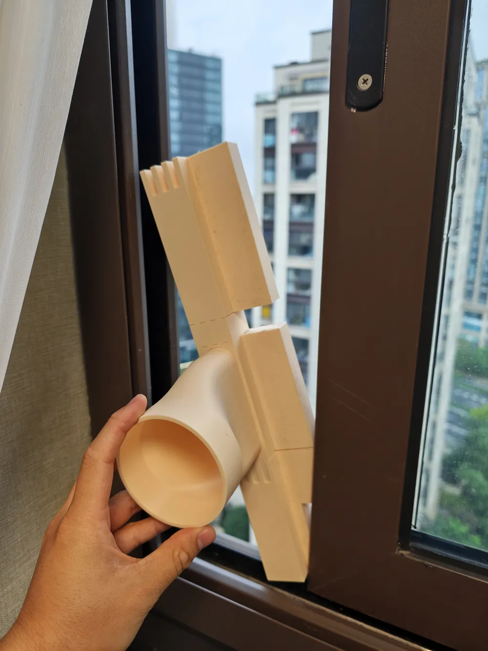 Sliding Window Exhaust Pipe Adapter (with Wind Block, Insect Net, Rain ...