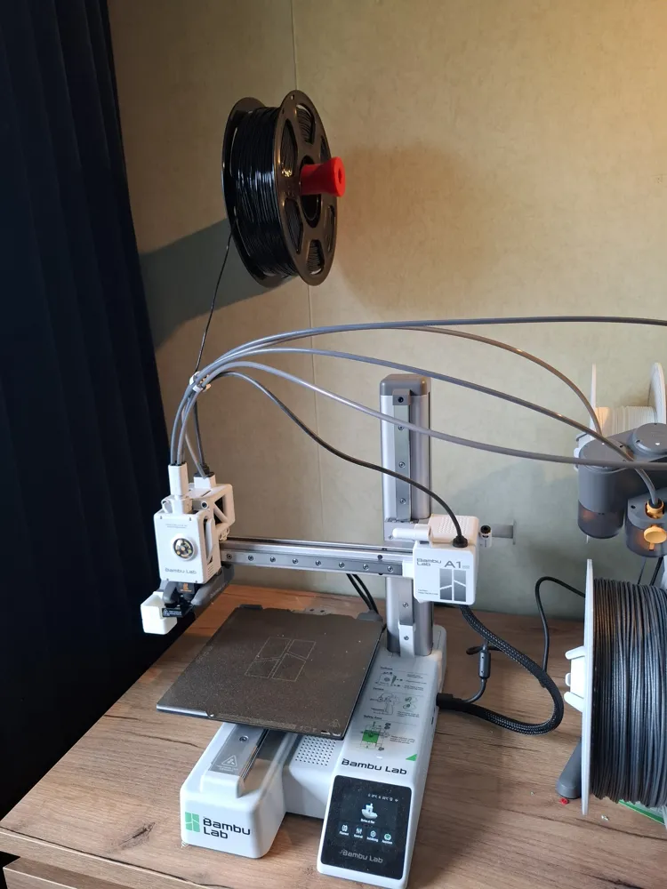 Wallmounted spool holder (Removable) - Free 3D Print Model - MakerWorld