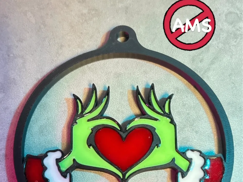 Grinch Christmas Ornament Bauble - Free 3D Print Model - MakerWorld