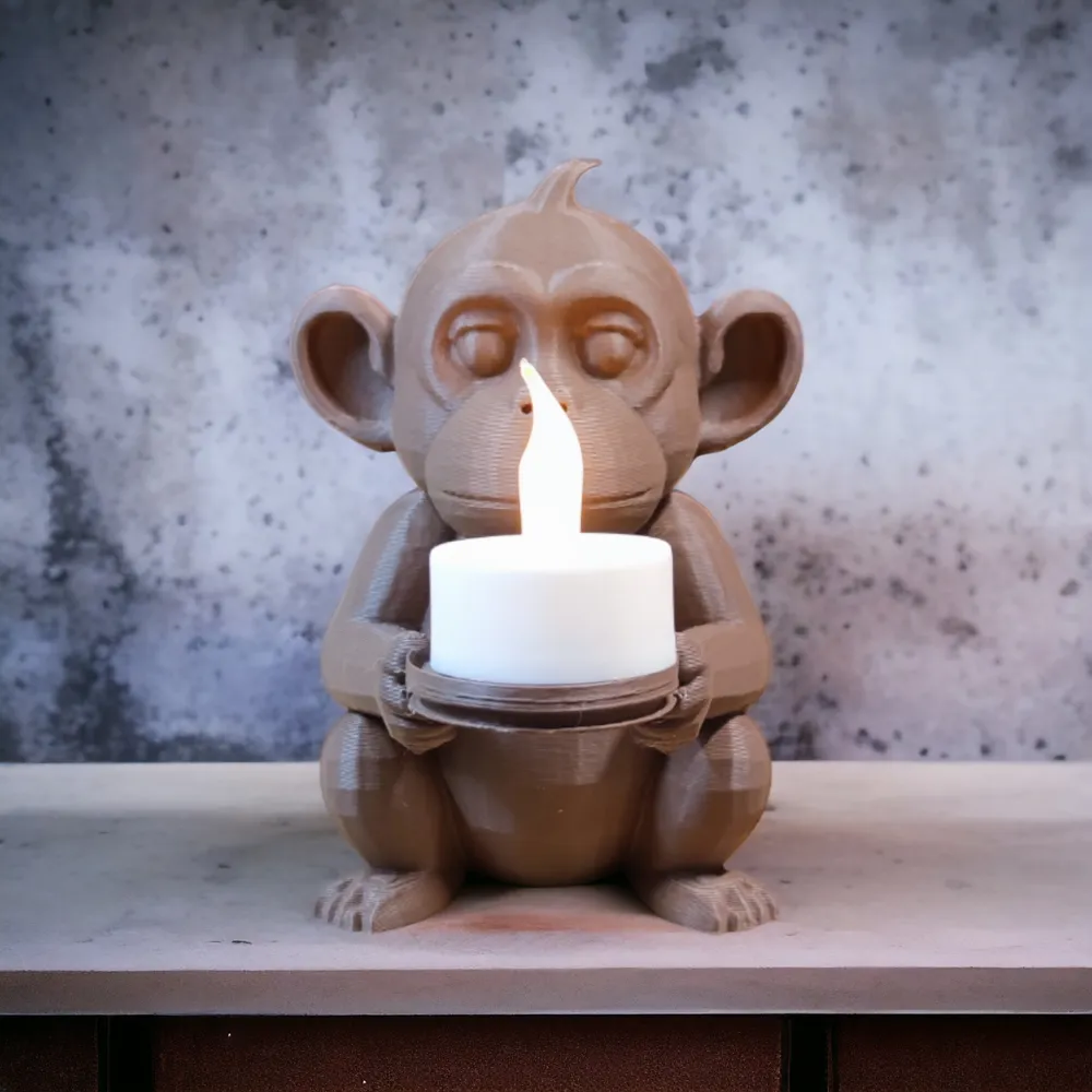 Monkey Candle Holder – A Touch of Charm and Warmth by Eclipse 3D ...