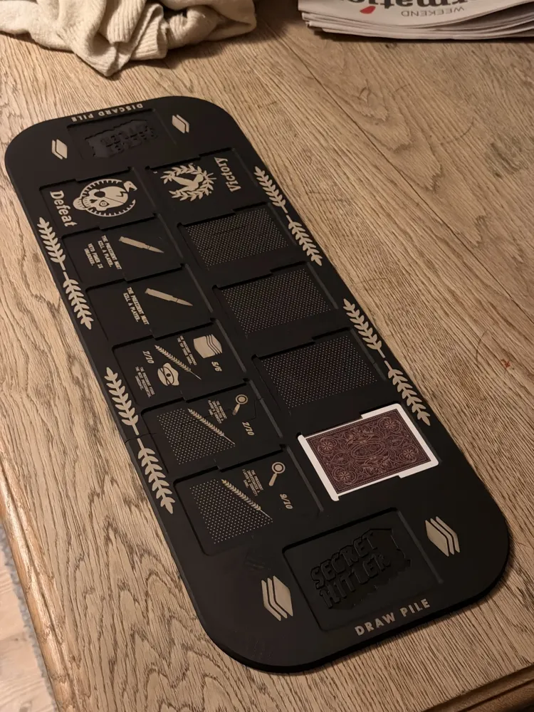 Secret Hitler Board - Playing Card compatible - Free 3D Print Model ...