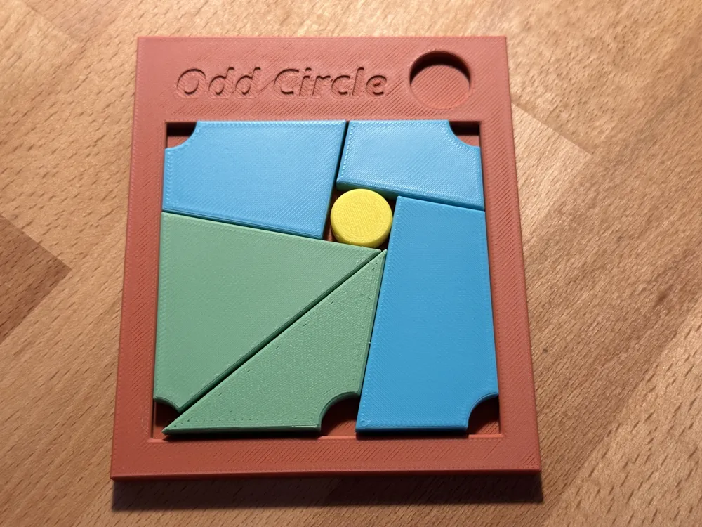 The Odd Circle Puzzle Brain Teaser Impossible - Free 3D Print Model ...
