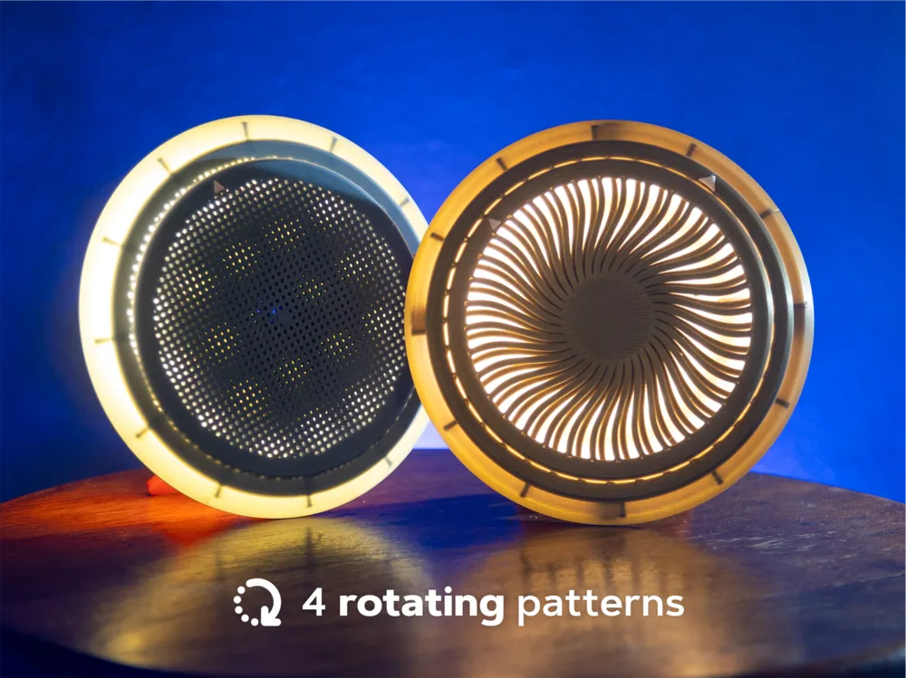 Backlit Moiré Effect Clock—Four Design Variations by MaKim MakerWorld ...