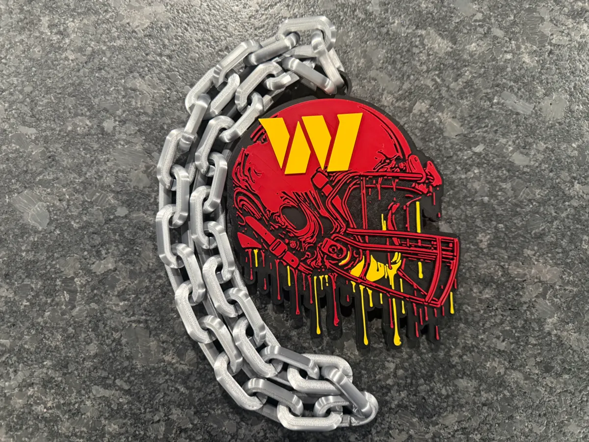 Washington Commanders Helmet Drip Hype Chain - Free 3D Print Model ...