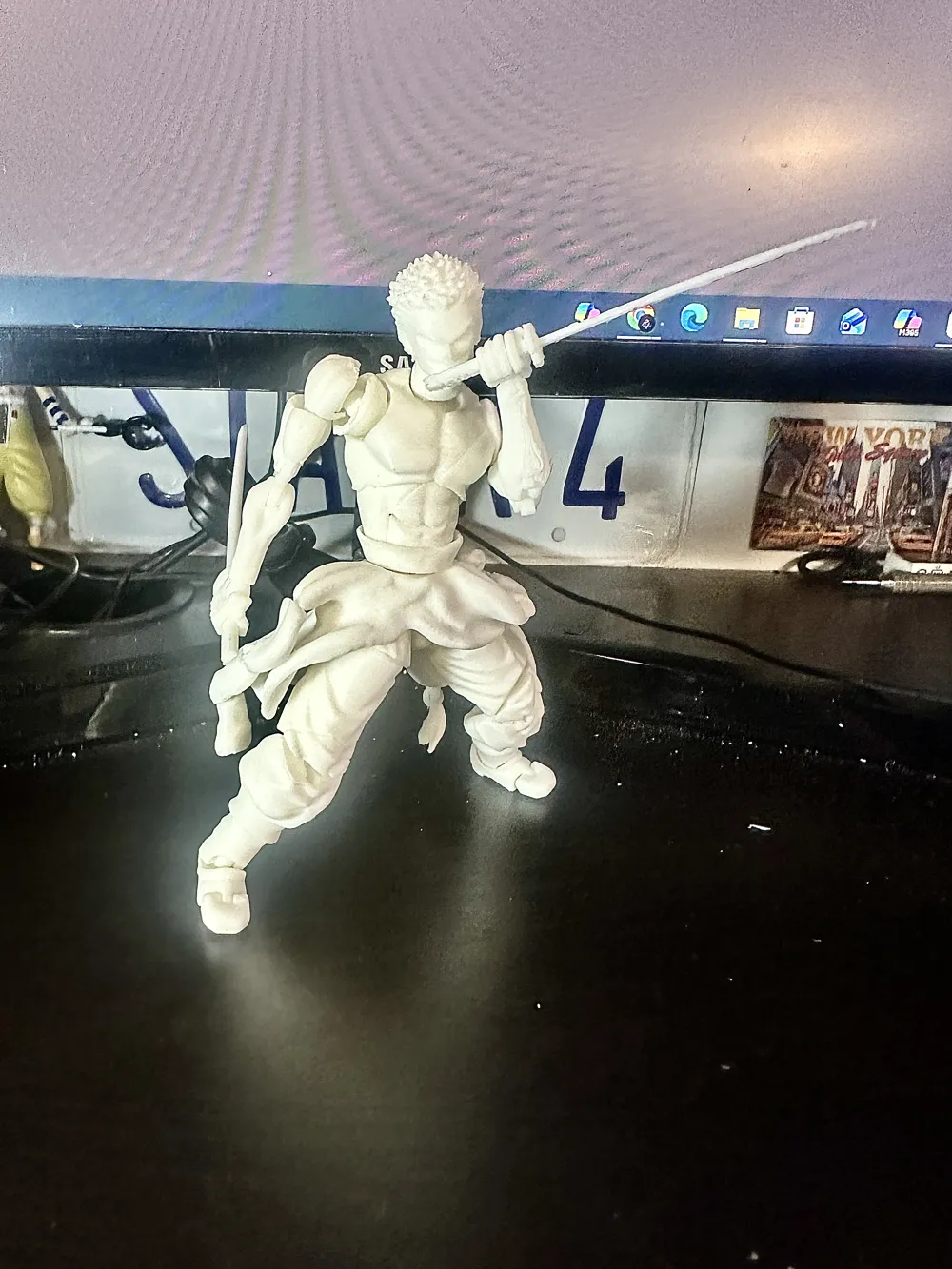 Roronoa Zoro - Fully Articulated 3D Action Figure - Free 3D Print Model ...
