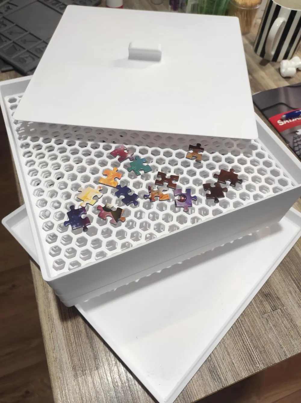 Stackable puzzle sorting and storage box by user_4192114653 - MakerWorld