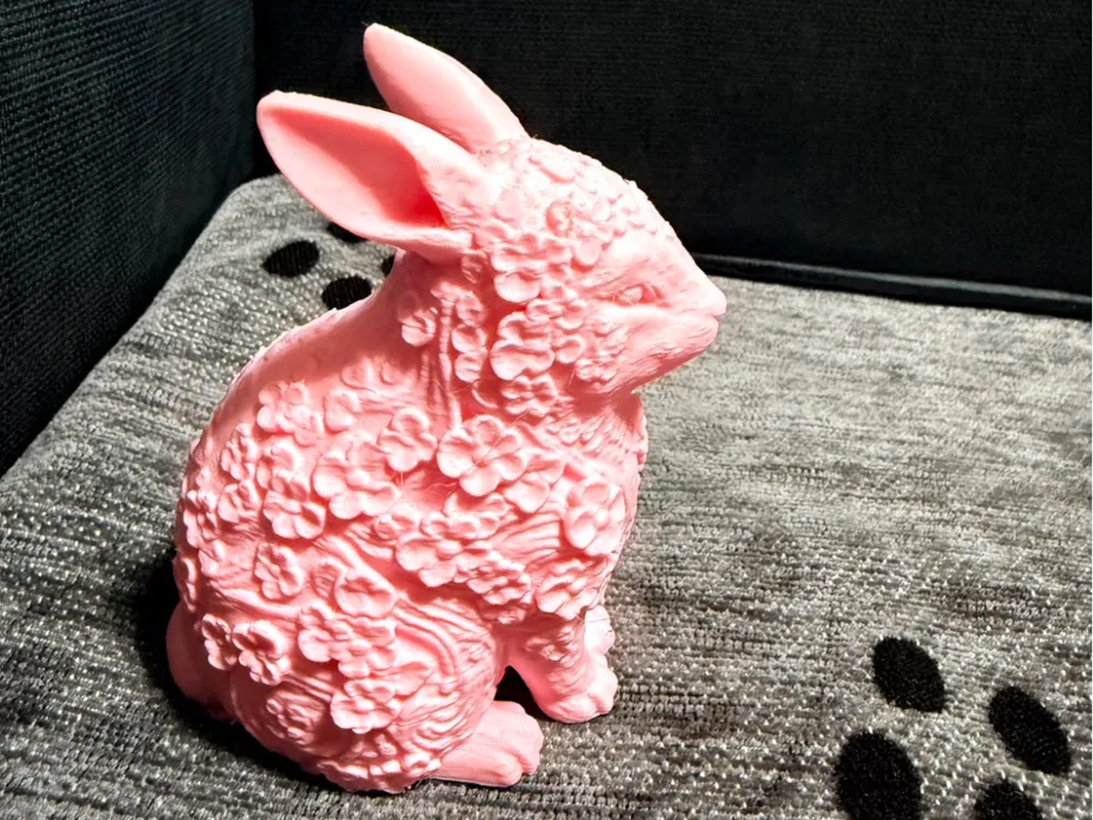 Spring Zodiac - Cherry Blossom Rabbit - Free 3D Print Model - MakerWorld