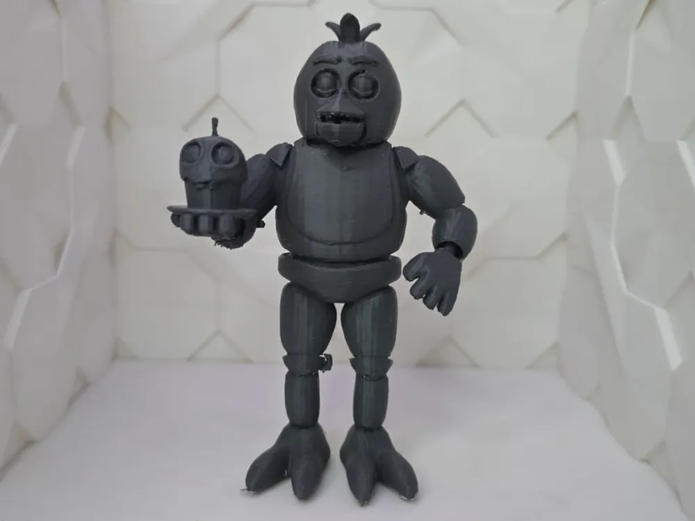 Figura/Busto da Chica do Fnaf - Modelo gratuito para impressão 3D ...