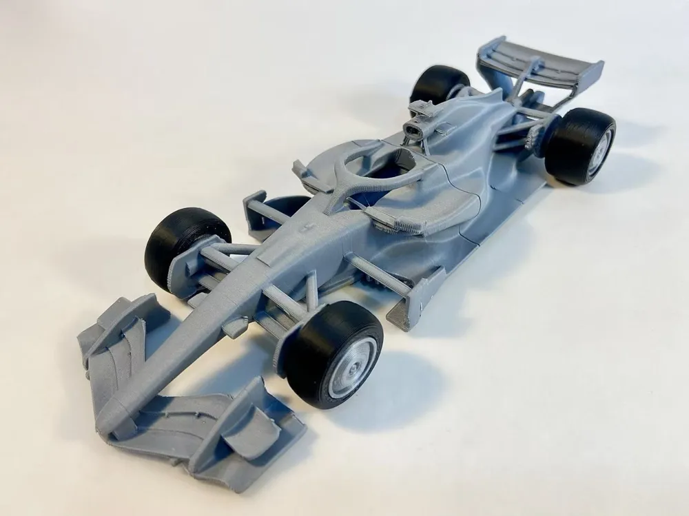 F1 2026 Concept Race Car Model with Articulated Tires - Free 3D Print ...