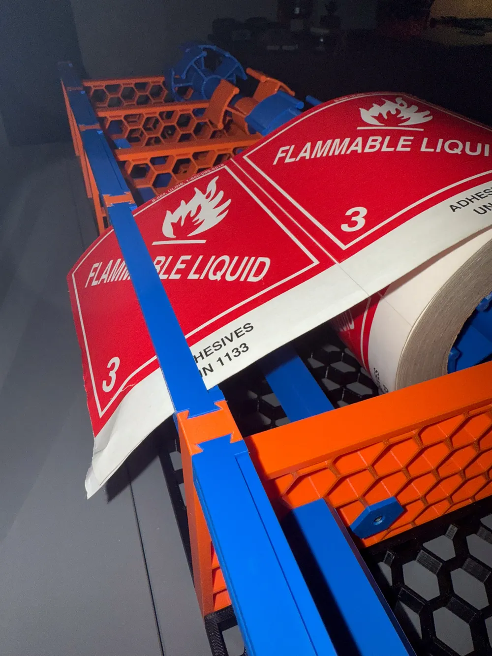 Industrial Sticker Label Reel Dispenser - Free 3D Print Model - MakerWorld