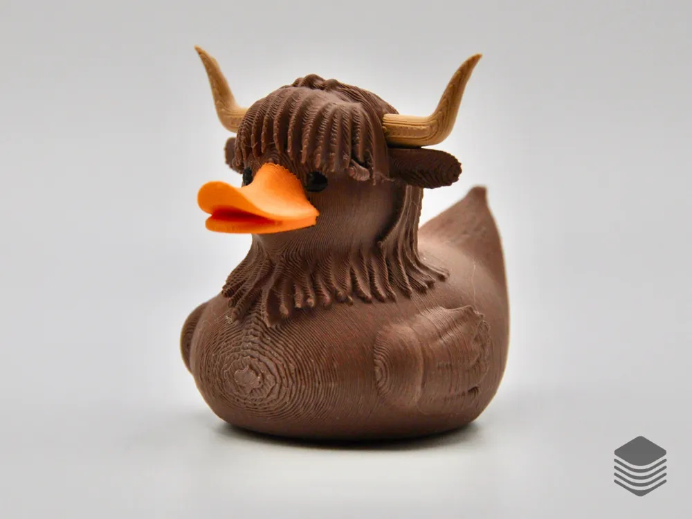 Highland Cow Duck by The Duck Vault MakerWorld: Download Free 3D Models
