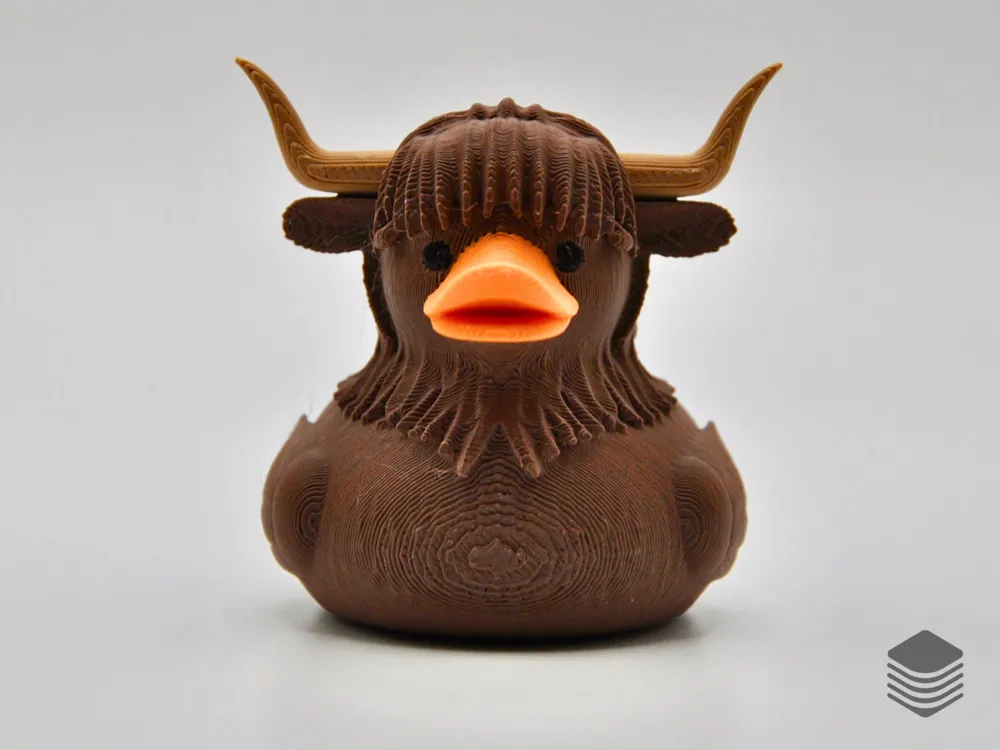 Highland Cow Duck by The Duck Vault MakerWorld: Download Free 3D Models