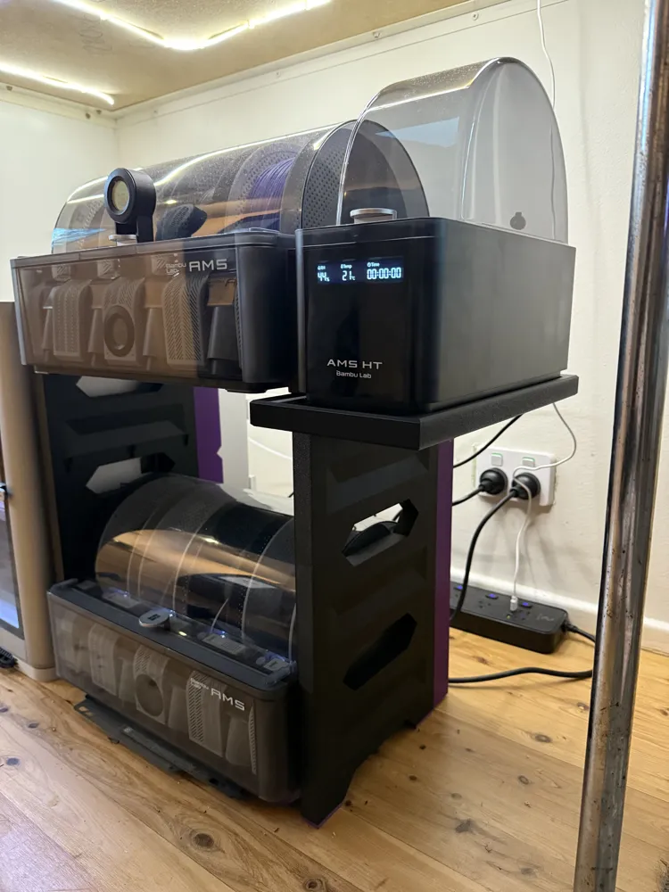 AMS HT shelf for AMS Stacking system (Jaxel) by BeardedRhino MakerWorld: Download Free 3D Models