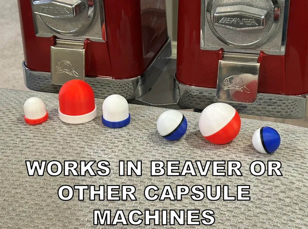 Gacha Vending Capsules - Multiple sizes / styles - Free 3D Print Model ...