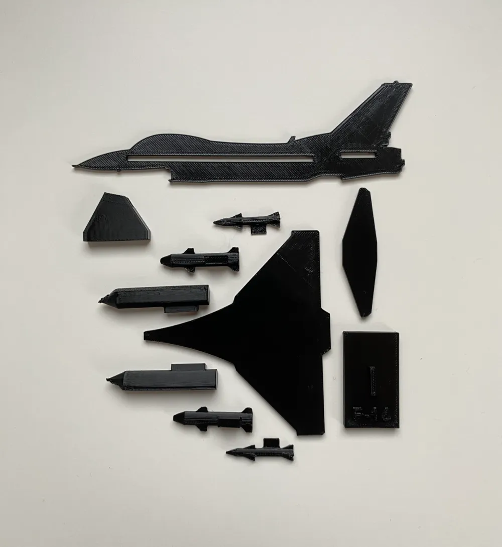 F-16 Fighter Jet - Build Kit by NVD - MakerWorld