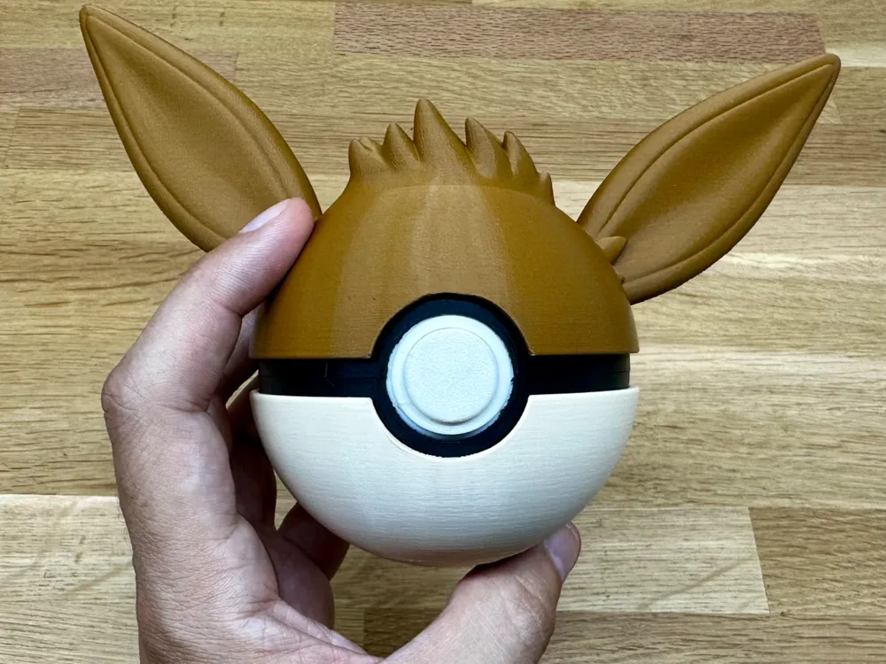 Eevee Ball - Pokemon - Pokeball Functional by Torikami MakerWorld ...