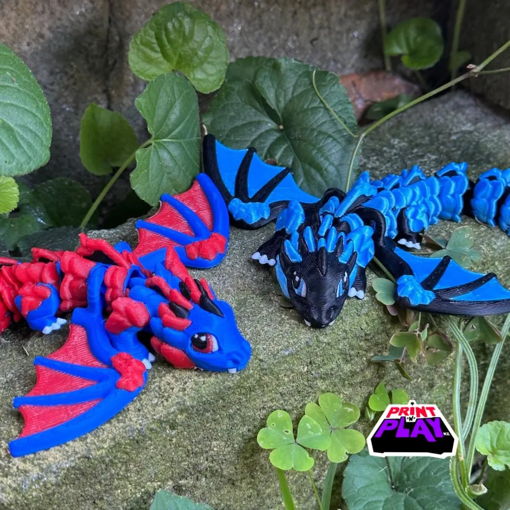 Flexi Nightflare Dragon ( Winged ) by Print N Play MakerWorld: Download ...