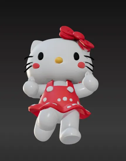Mini Hello Kitty Figurine – Playful Spirit by Neoflix3d MakerWorld ...