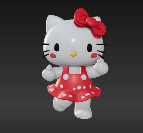 Mini Hello Kitty Figurine – Playful Spirit by Neoflix3d MakerWorld ...