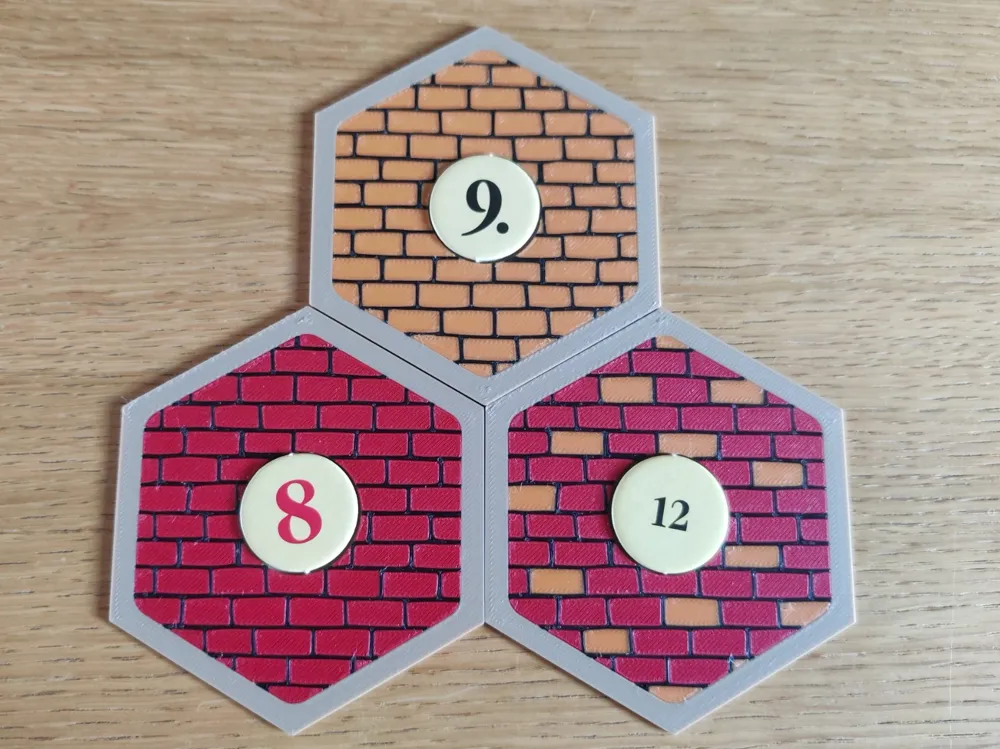 Settlers of Catan - brick/clay tile by Vupiduu MakerWorld: Download ...